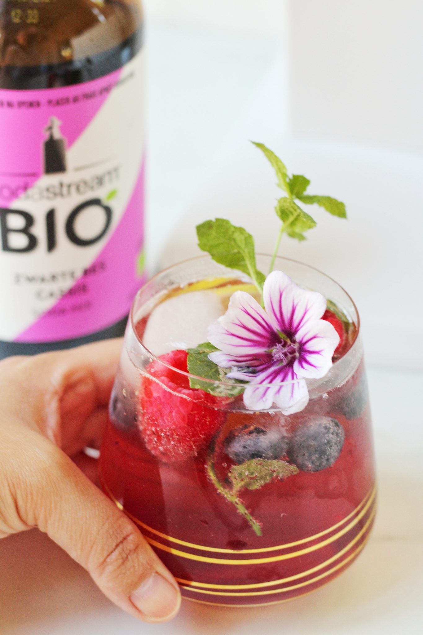 Bruiswater met zwarte bes (SodaStream) - By Sin