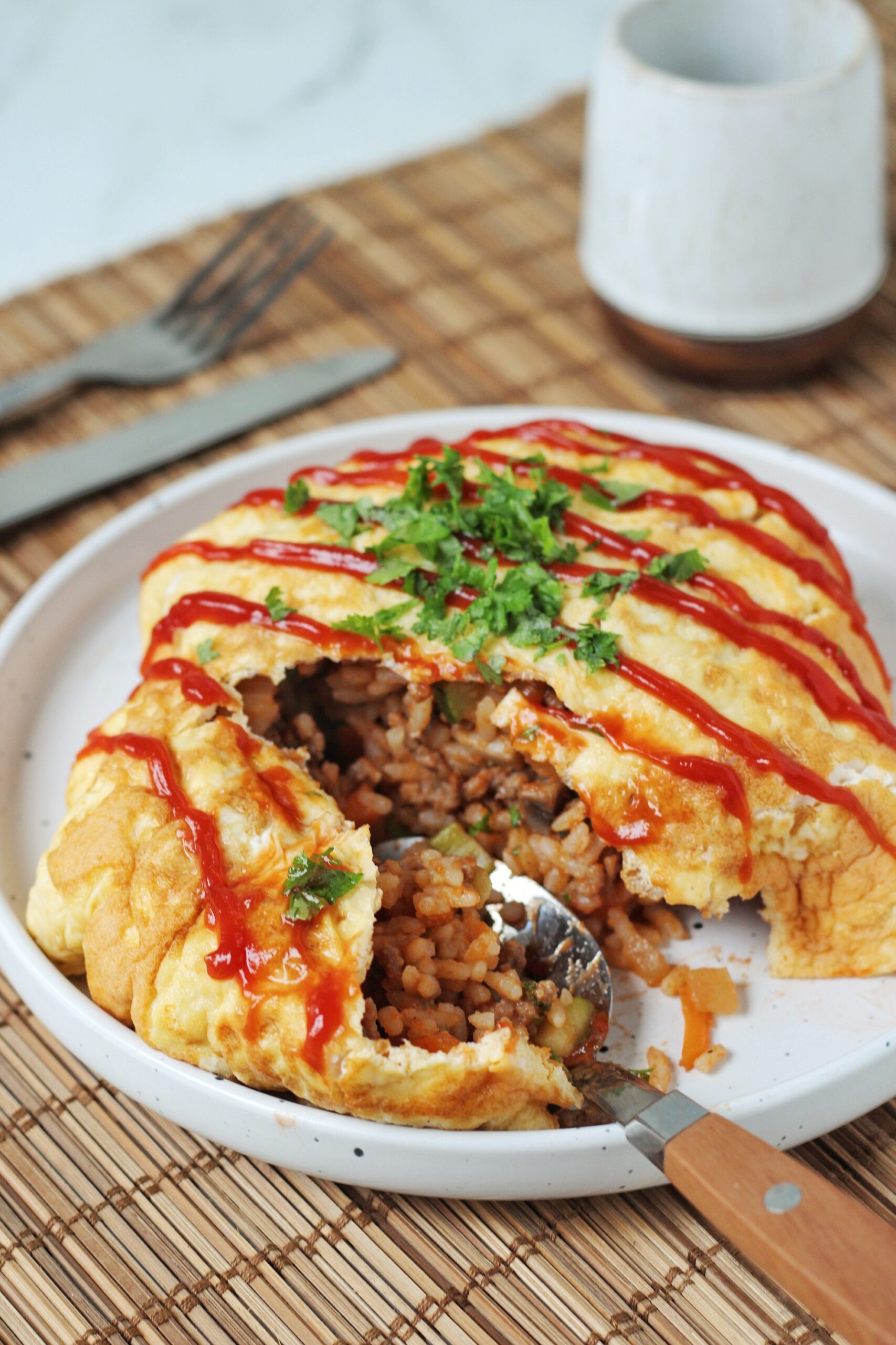 Asian-style omelet (Zuid-Koreaanse omurice) - By Sin